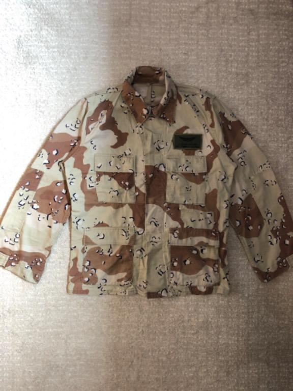 80s US Army Chocolate Chip Camo Desert Battle Dress Uniform, 男裝, 外套及戶外 ...