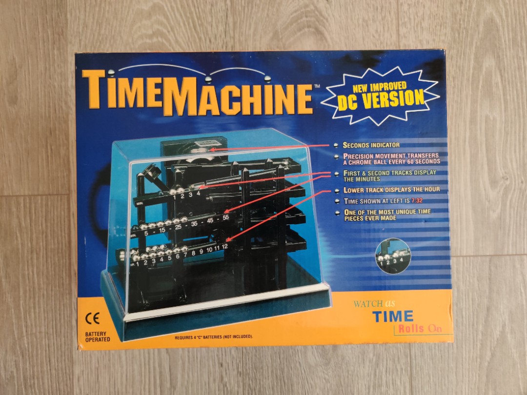 電動滾珠動力時鐘時計 STEM教具 Kinetic Rolling Balls Clock Time Machine, 興趣及遊戲, 玩具 ...
