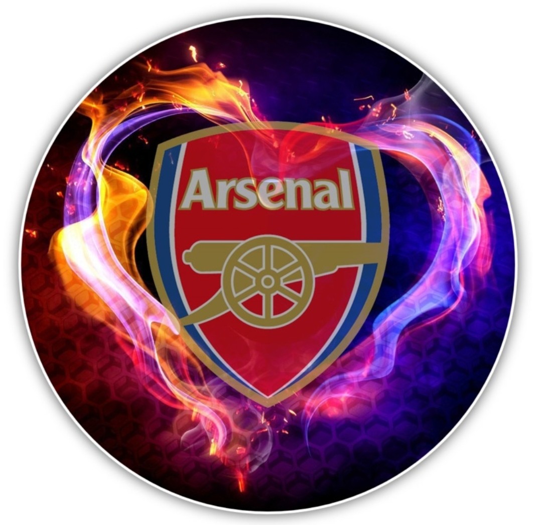Arsenal FC Heart Car Decal, Car Accessories, Accessories on Carousell
