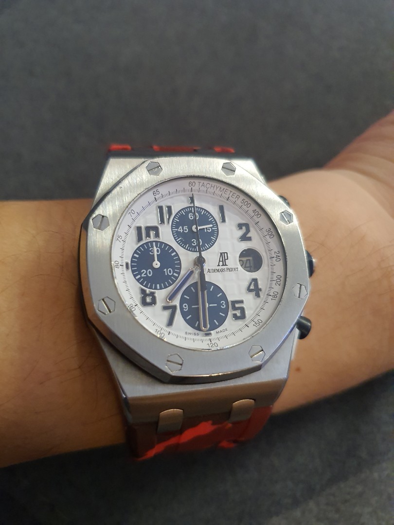 Audemars Piguet Navy Blue Watch, Luxury, Watches on Carousell