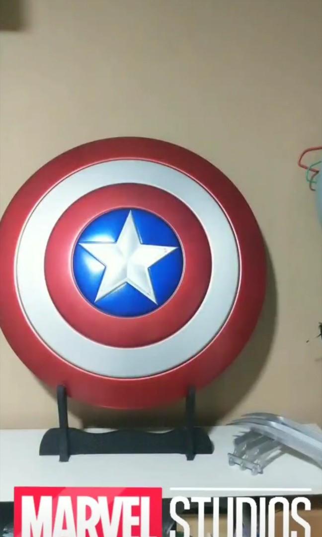 Captain America Life Size Shield Metal Version (60cm), Hobbies & Toys ...