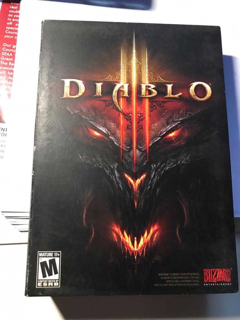 Diablo 3 Game DVD CD-Rom box set. Suitable for PC/ MAC., Video Gaming ...