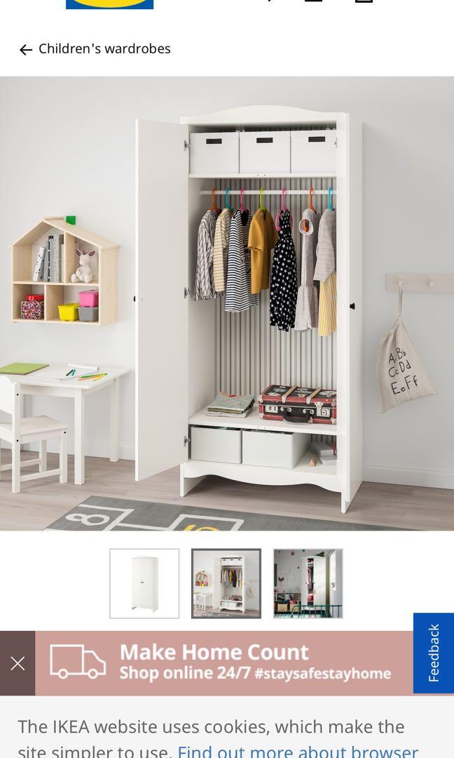 IKEA Wardrobe smagora, Babies & Kids, Baby Nursery & Kids Furniture ...