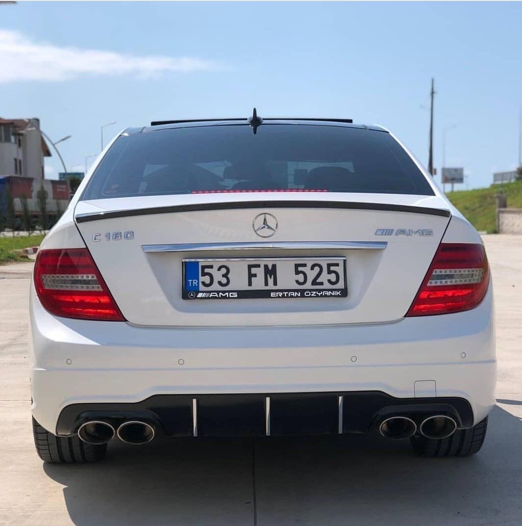 Mercedes W204 C180 C200 Boot Spoiler Lip / Roof Spoiler / AMG Grille ...