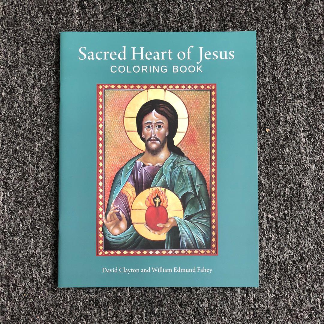 sacred heart coloring book