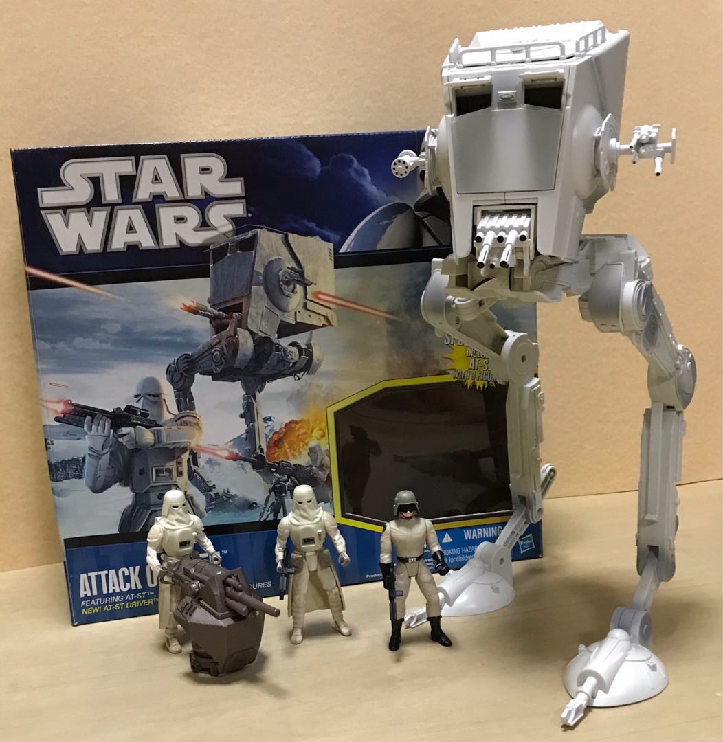 Star Wars 3.75 AT-ST Walker Attack On Hoth Planet with box, Toys ...