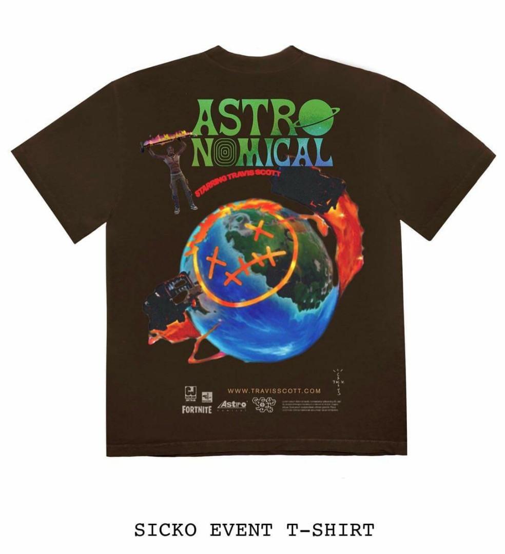 TRAVIS SCOTT ASTROWORLD FORTNITE MERCH, Men's Fashion, Tops & Sets ...