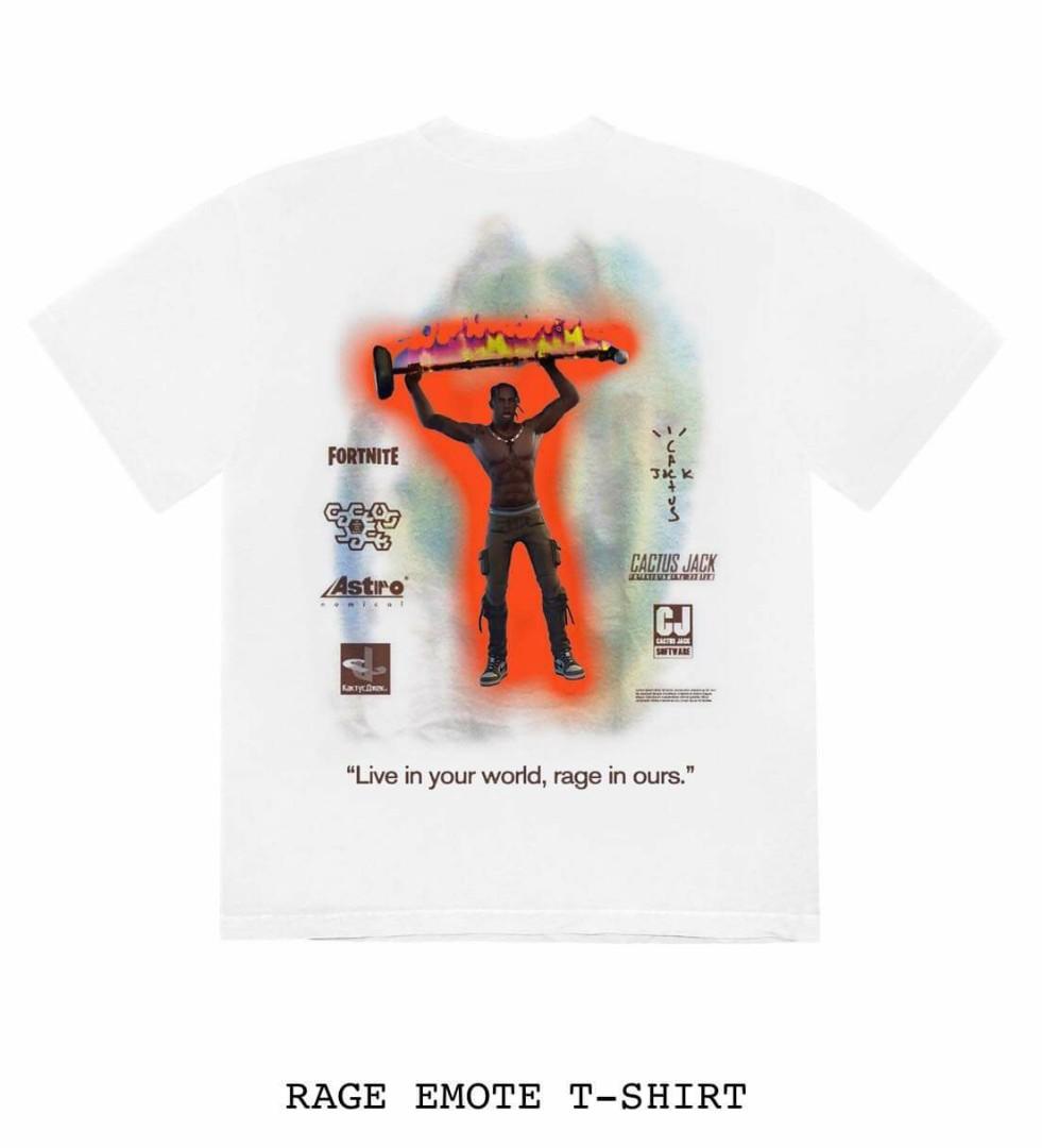 TRAVIS SCOTT ASTROWORLD FORTNITE MERCH, Men's Fashion, Tops & Sets ...
