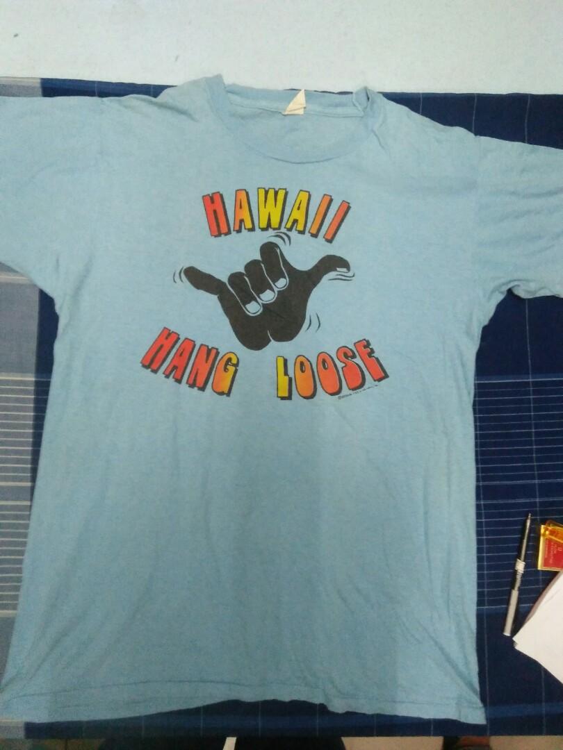 Vintage Hawaii hang loose, Men's Fashion, Tops & Sets, Tshirts & Polo ...