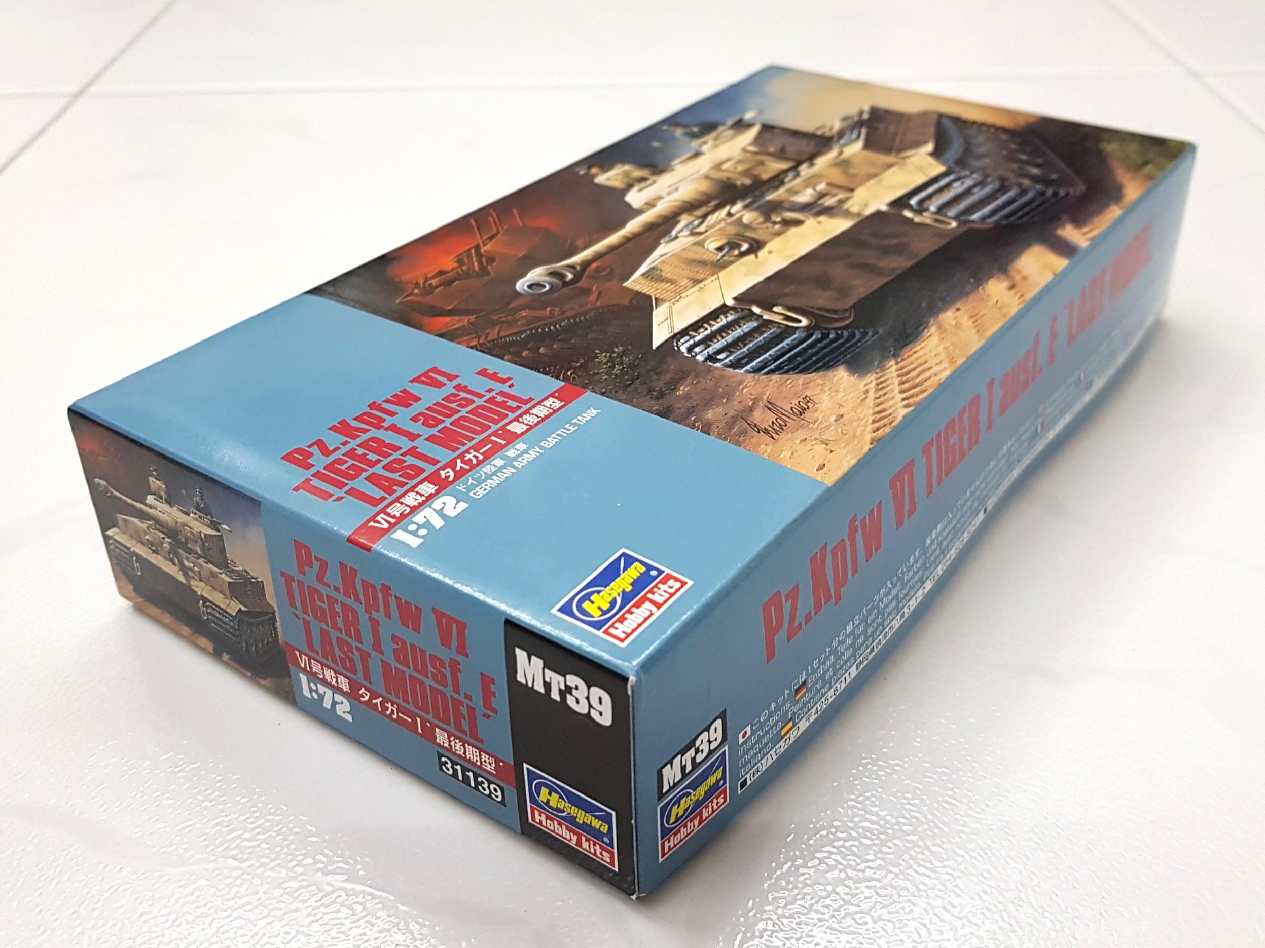 1/72 MT39 Hasegawa German Pz Kpfw VI Tiger 1 Ausf E "Last Model" (2nd ...