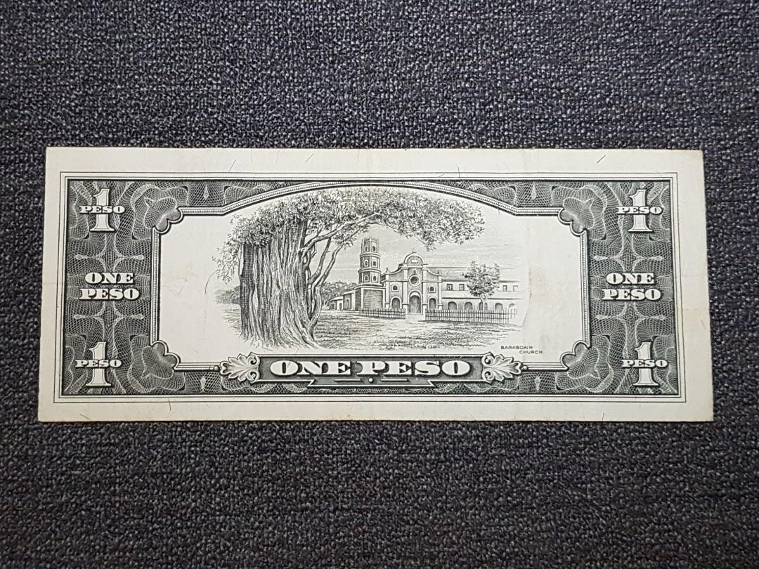 1 Piso English Series Banknote, Hobbies & Toys, Memorabilia ...
