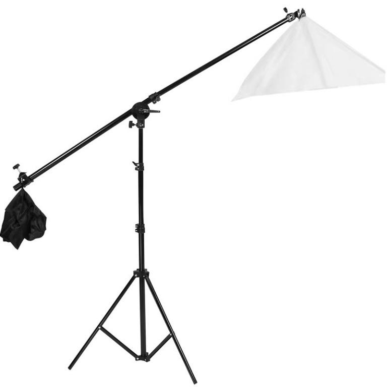 HoliCRAFT 2.8m Light Stand + Boom Arm Kit (Cross Bar + Sand Bag ...