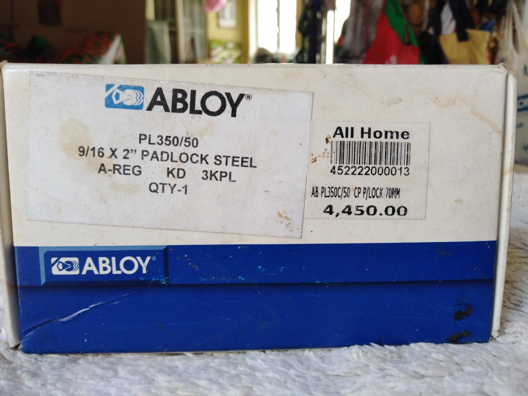 ABLOY HEAVY DUTY PADLOCK, Furniture & Home Living, Furniture, Shelves ...
