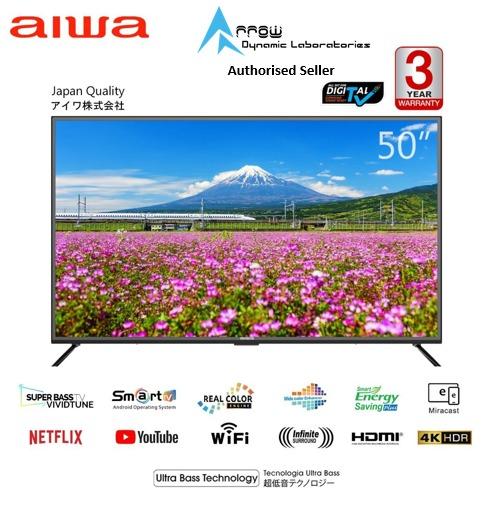 Aiwa D18 Series 50 inch 4K UHD LED Smart Android TV, Home Appliances ...