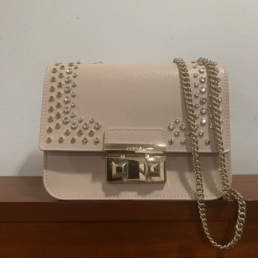 Authentic full-set Furla Bella Mini Crossbody in Avorio, Women's ...