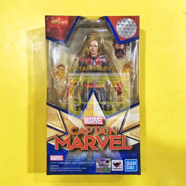 Bandai SHF Figuarts Captain Marvel Avengers 復仇者聯盟 全新行版, 興趣及遊戲, 玩具 & 遊戲類 ...