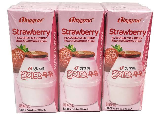 Binggrae Strawberry Milk, Health & Nutrition, Health Supplements ...