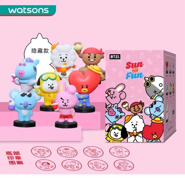 BT21 x Watsons Blind Box Stamp, Hobbies & Toys, Collectibles ...