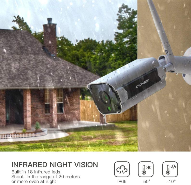 CACAGOO Outdoor Security Camera,1536P 4MP Wifi CCTV Camera, Furniture ...