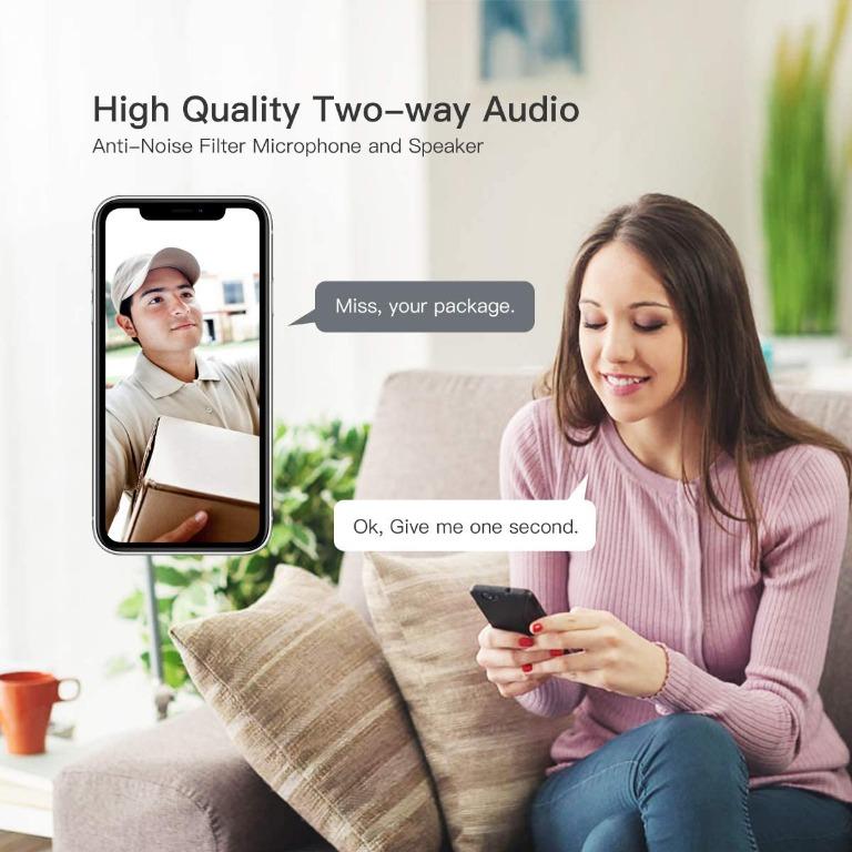 CACAGOO Outdoor Security Camera,1536P 4MP Wifi CCTV Camera, Furniture ...