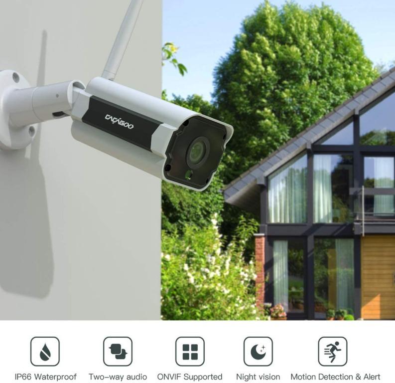 CACAGOO Outdoor Security Camera,1536P 4MP Wifi CCTV Camera, Furniture ...