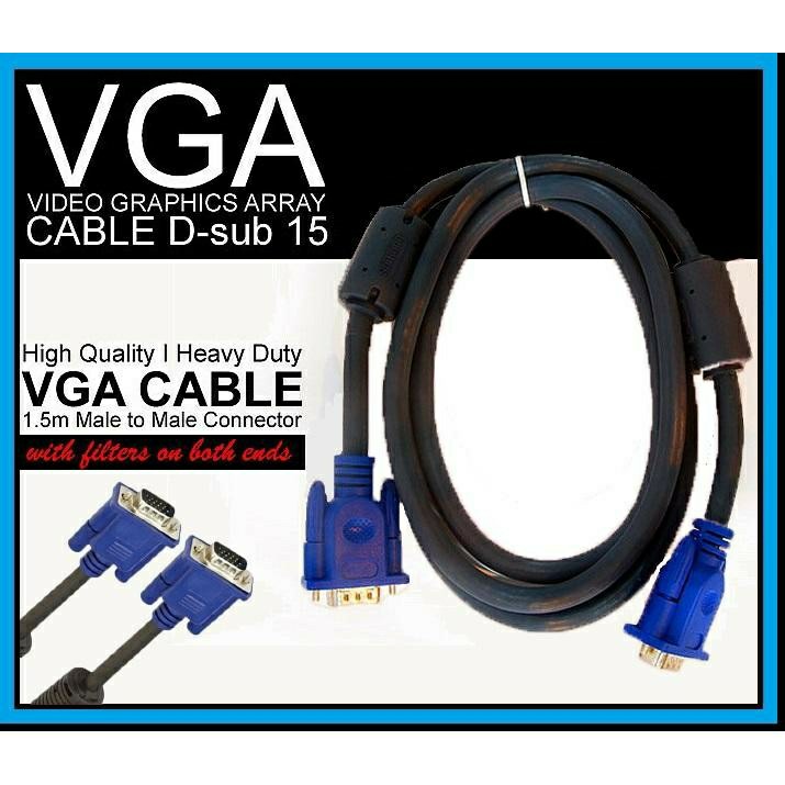 *FREE POST to West Malaysia only / Stock* 1.5m VGA/SVGA Extension Cable ...