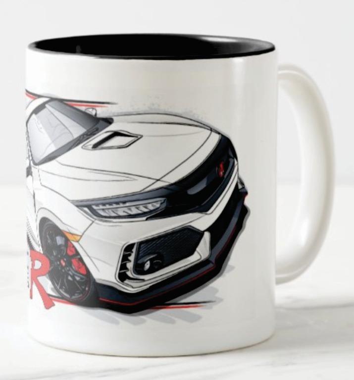 Honda Civic Type-R Coffee Glass Mug - Honda Racing Souvenir, Furniture ...
