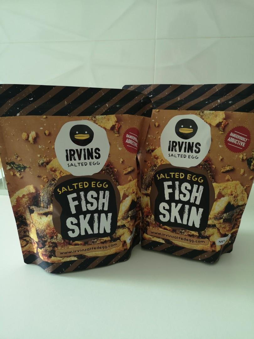 Irvins Salted Egg Fish Skin 230gm, Food & Drinks, Packaged & Instant ...