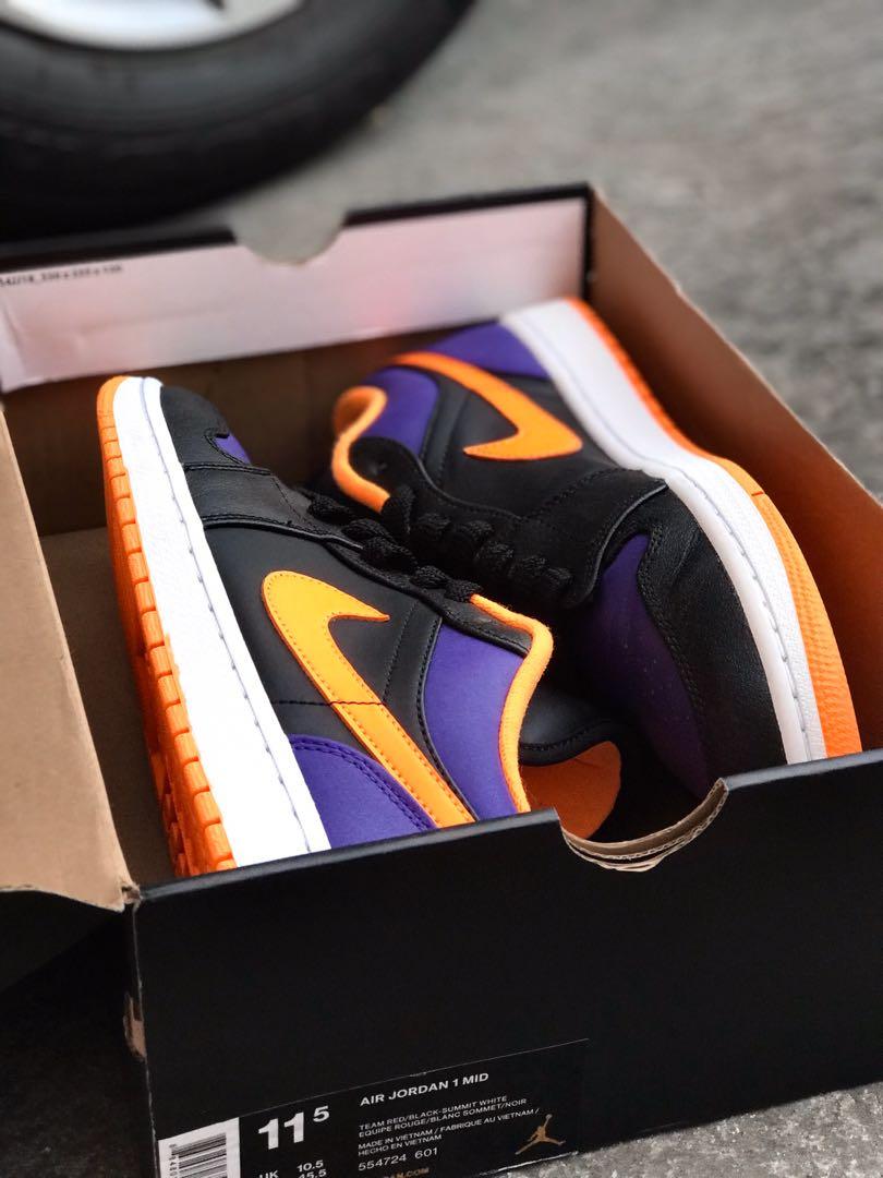 Jordan 1 Phoenix Suns Low ☀️, Men's Fashion, Footwear, Sneakers on ...
