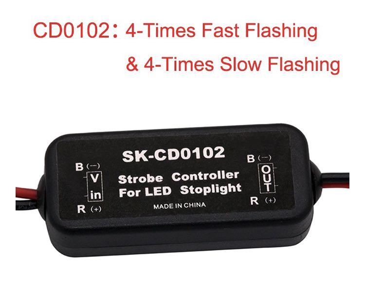 LED flashing / strobe device - flasher- brake - signal - reverse, Car ...