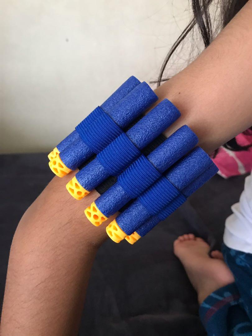 Nerf darts bullets wrist band ammo strap for n-strike nerf blasters ...