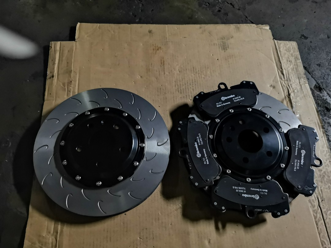 New rotor(350mm)&oem brake pad for brembo 18z vw scirocco golf jetta ...