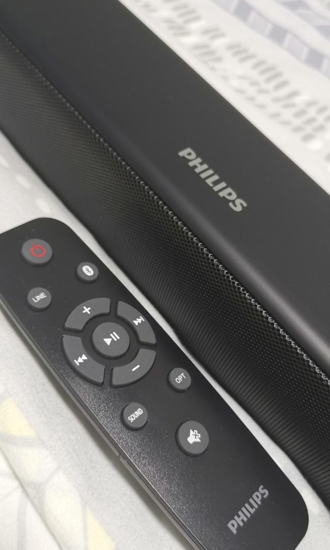 Philips 2.1 Soundbar (Bluetooth, wireless subwoofer, remote control ...