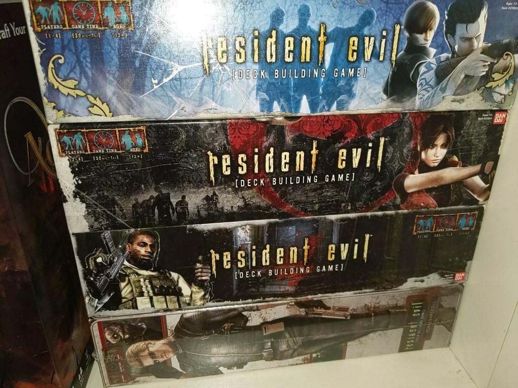 Resident Evil Card Deck Building Board game full set Promo, Hobbies ...