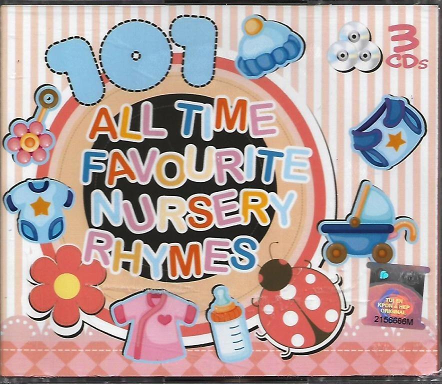 101 All Time Favourite Nursery Rhymes 3CD New Born to Preschool ...