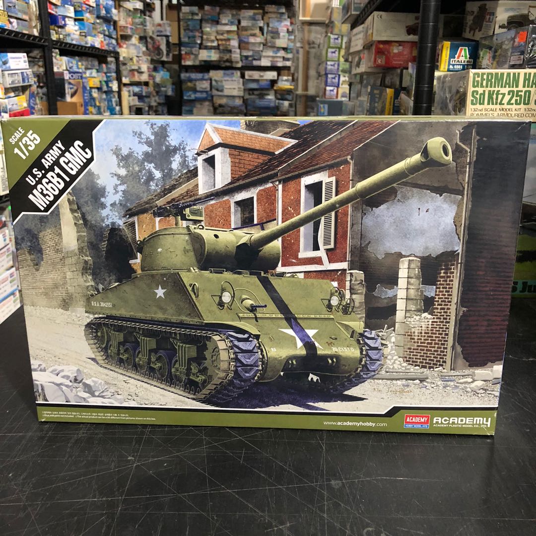 1/35 Academy US M36 B1 Tank Destroyer Model Kit, Hobbies & Toys, Toys ...