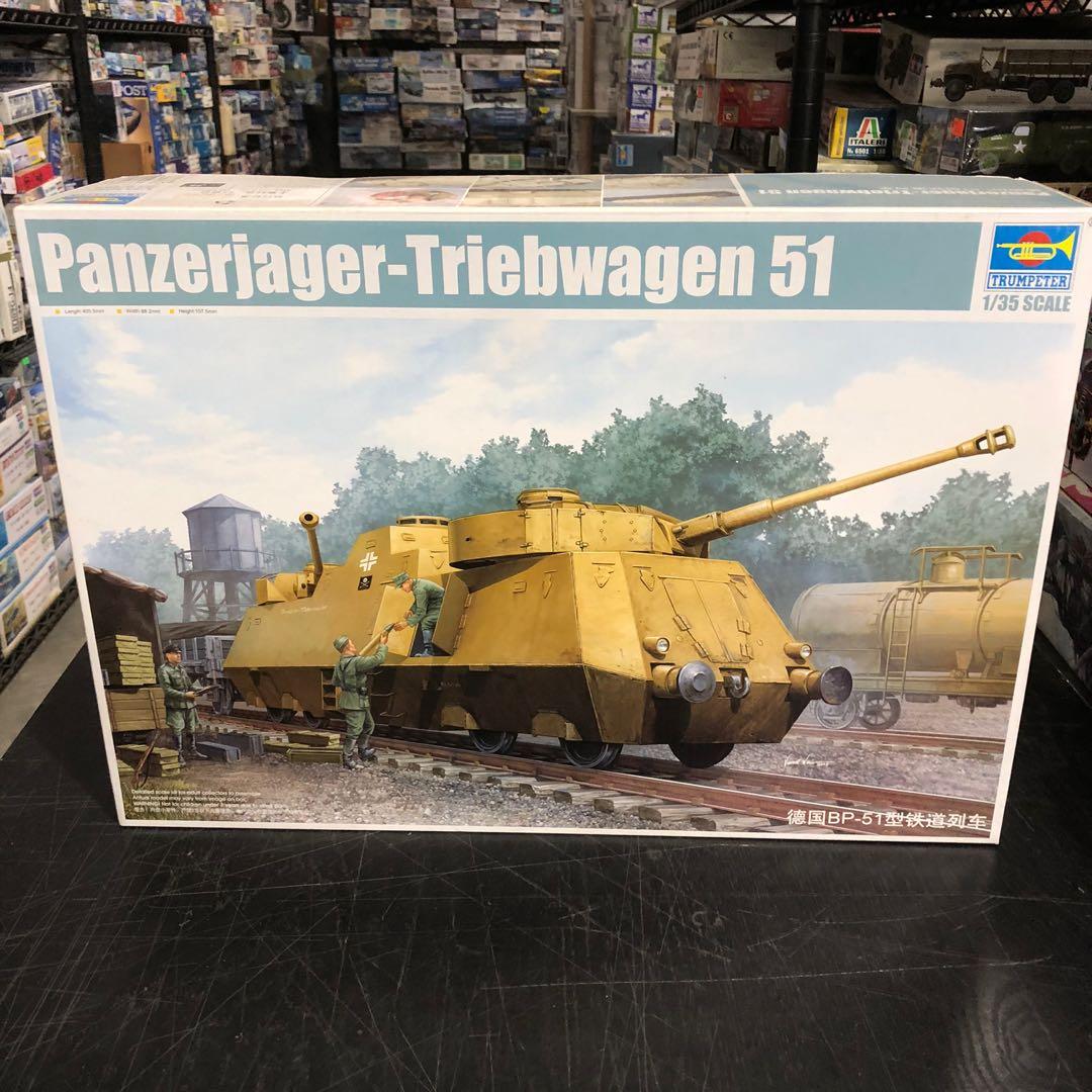 1/35 Trumpeter Panzerjager Triebwagen 51 Armoured Train Model Kit ...