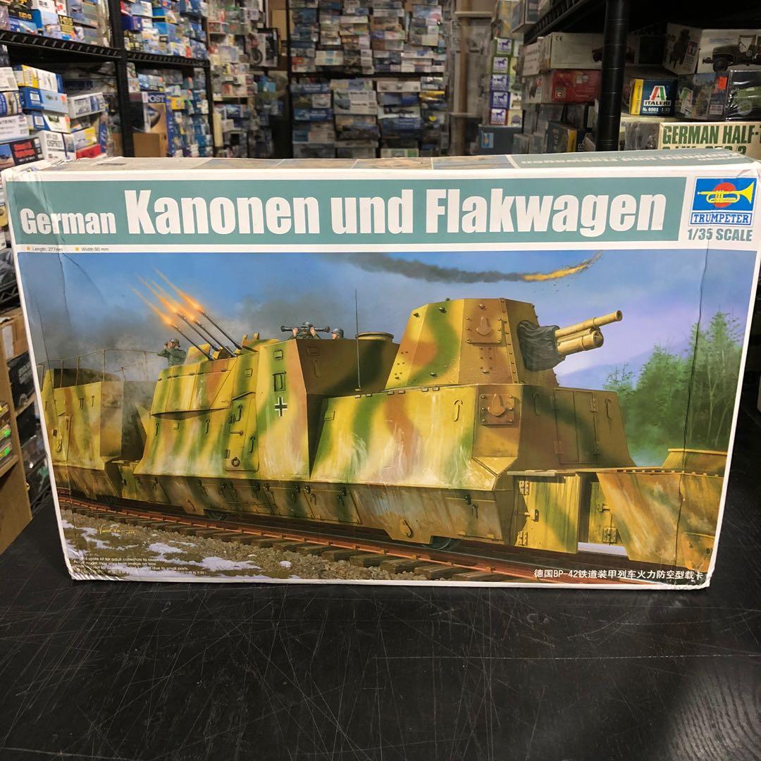 1/35 Trumpeter WWII German Kanonen und Flakwagen Armoured Train Model ...
