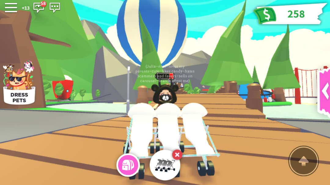 Adopt Me Triple Stroller, Video Gaming, Gaming Accessories, Game Gift ...