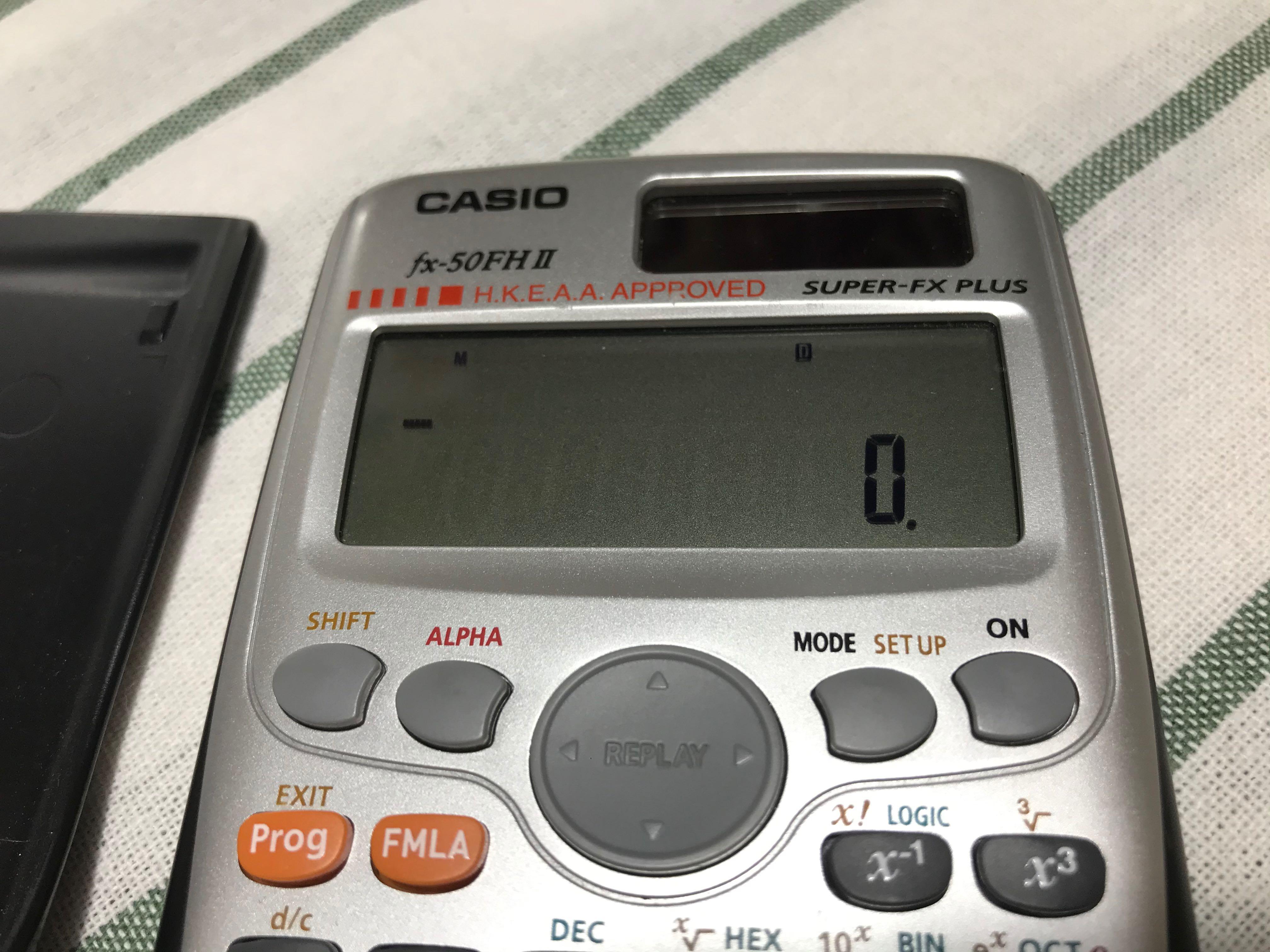 casio 計數機 計算器 DSE fx-50FH II, 興趣及遊戲, 手作＆自家設計, 文具 - Carousell