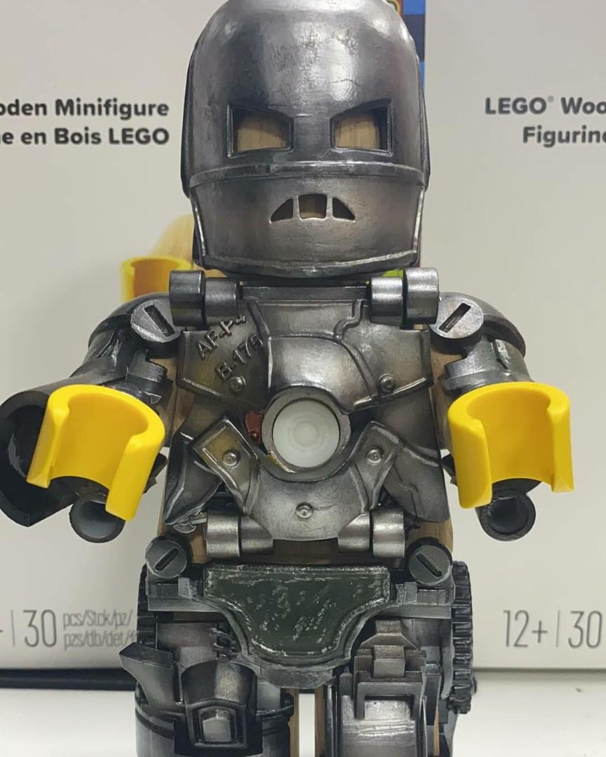 Custom Ironman MK1 armour kit for Lego Wooden Minifigure 853967 ...