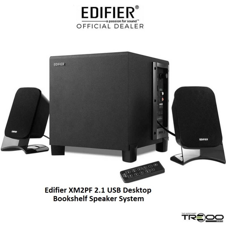 [Discontinued] Edifier XM2PF 2.1 USB Desktop Bookshelf Speaker System ...