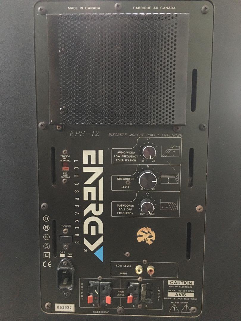ENERGY EPS 12(inch) SUBWOOFER, Audio, Soundbars, Speakers & Amplifiers ...