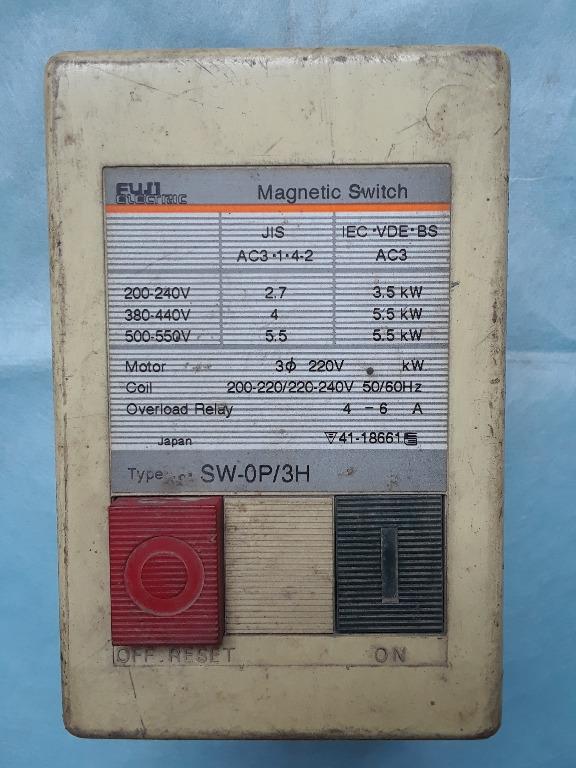 Fuji Electric Magnetic Switch, Commercial & Industrial, Construction ...