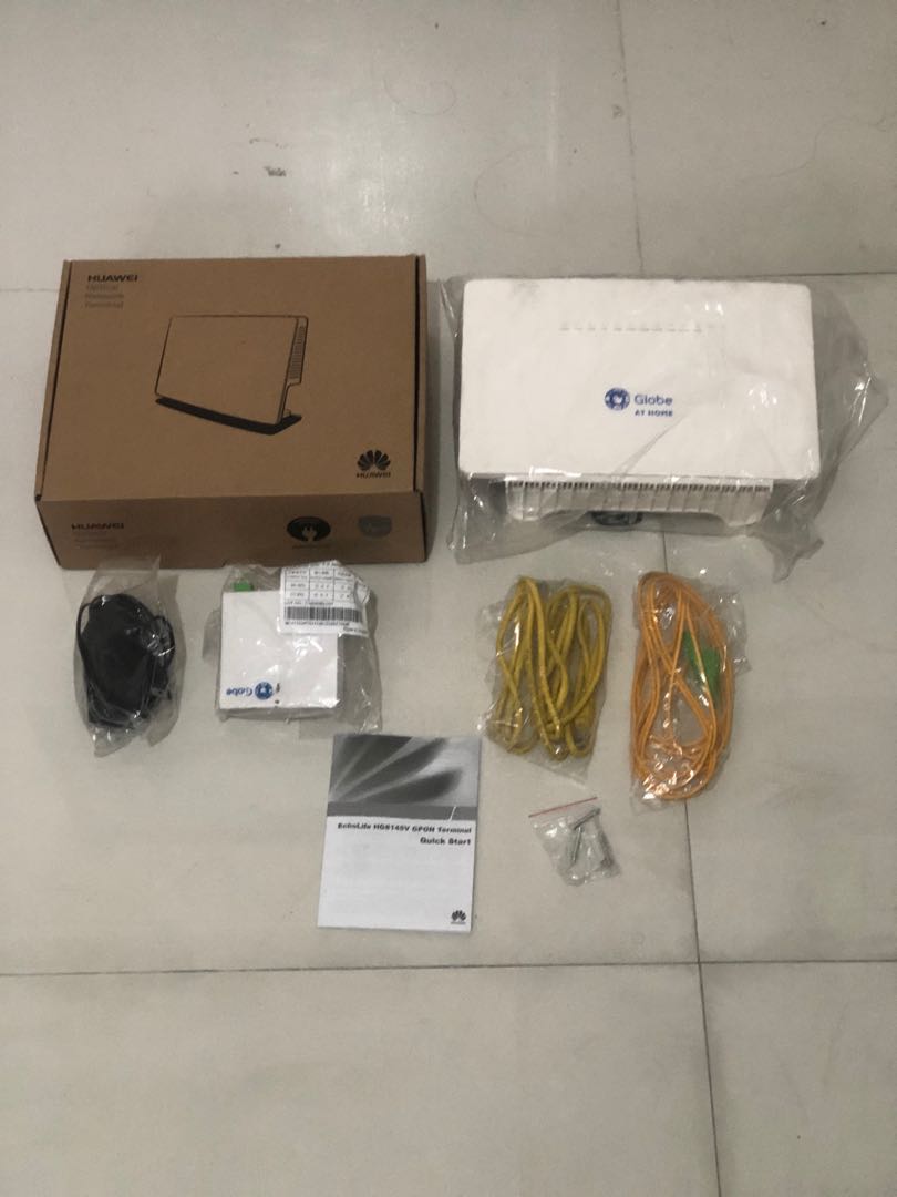 Huawei Optical Network Terminal Globe Telecom Fiber Internet Modem ...