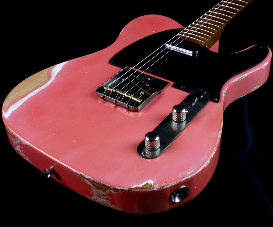 LsL T Bone Shell Pink "Blossom" Telecaster, Hobbies & Toys, Music ...