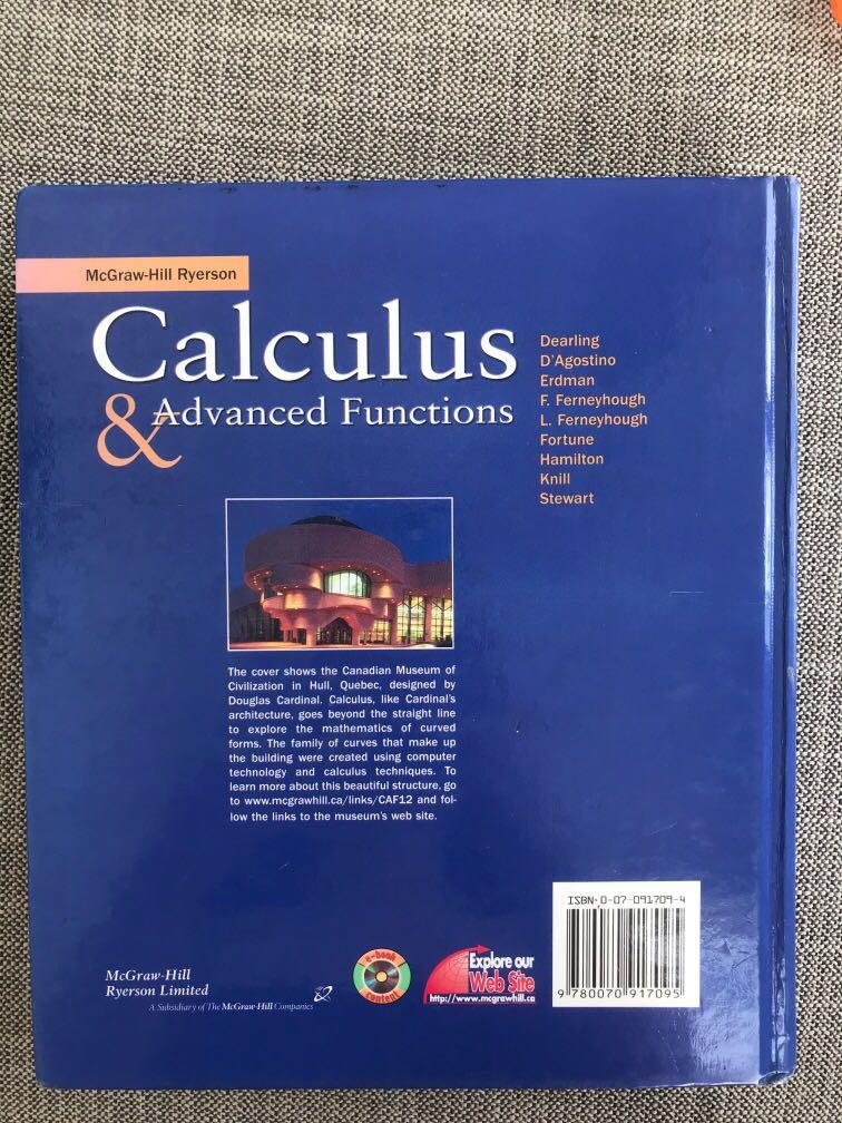 McGraw Ryerson: Calculus & Advanced Functions, Computers & Tech, Office ...