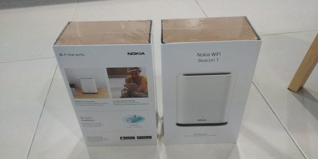Nokia Beacon 1 mesh router (pair), Computers & Tech, Parts ...