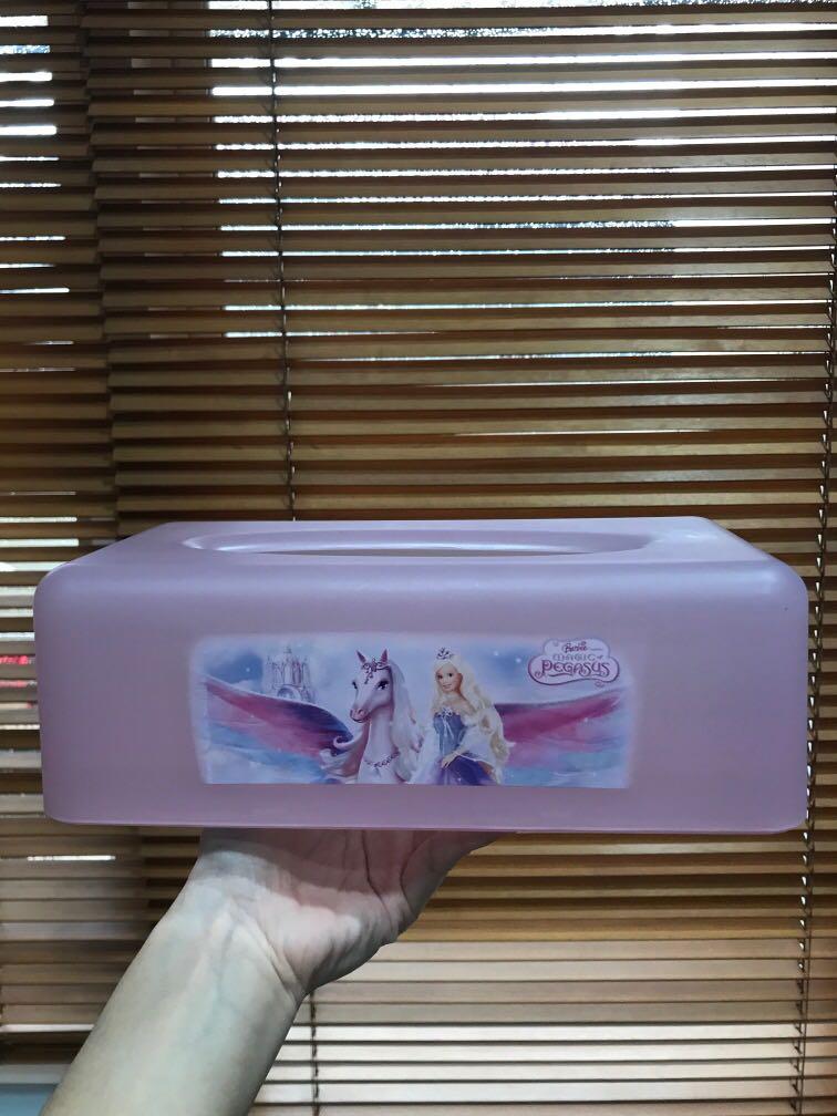 ORI Tissue Box / Tempat Tissue Barbie Magic Pegasus, Perabotan Rumah di ...
