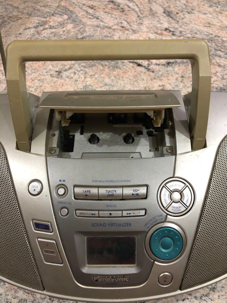 Panasonic radio cassette player CD player, Audio, Portable Music ...